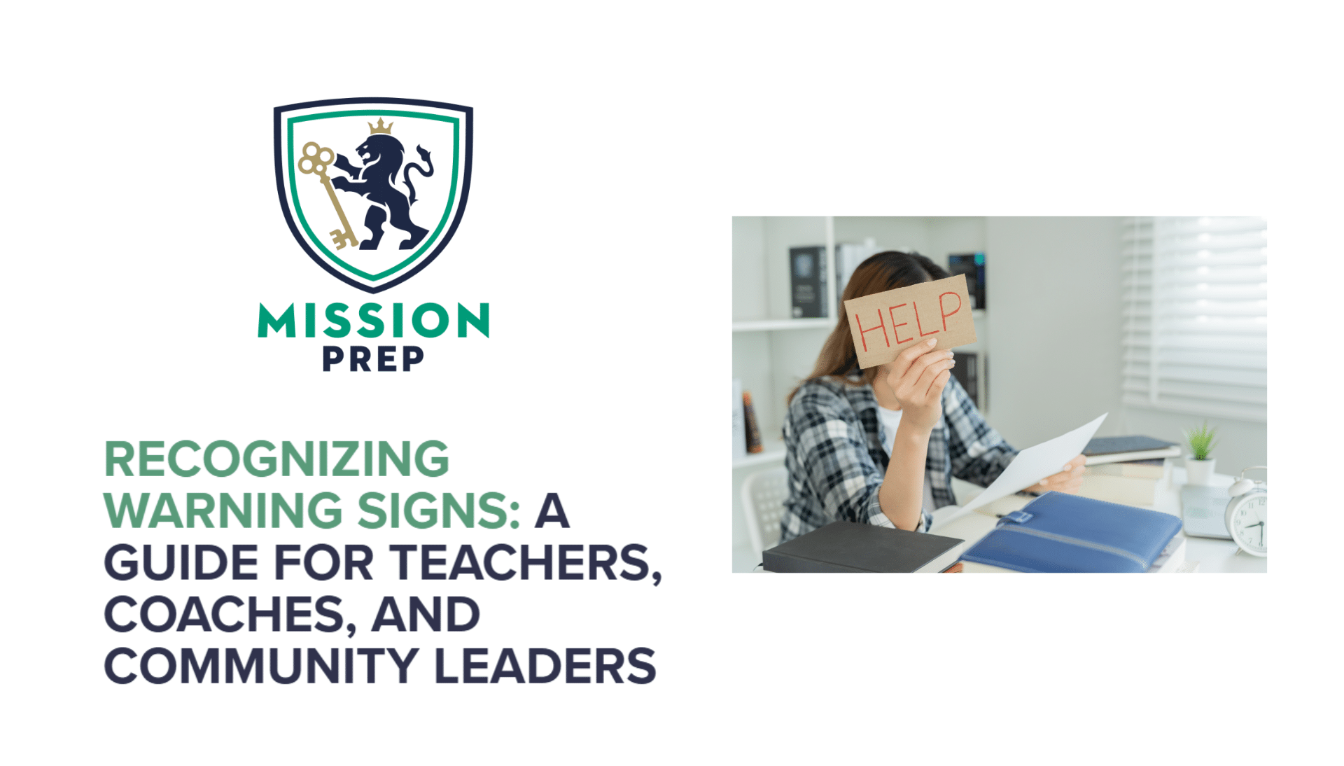 Recognizing Warning Signs: A Guide for Teachers, Coaches, and Community ...